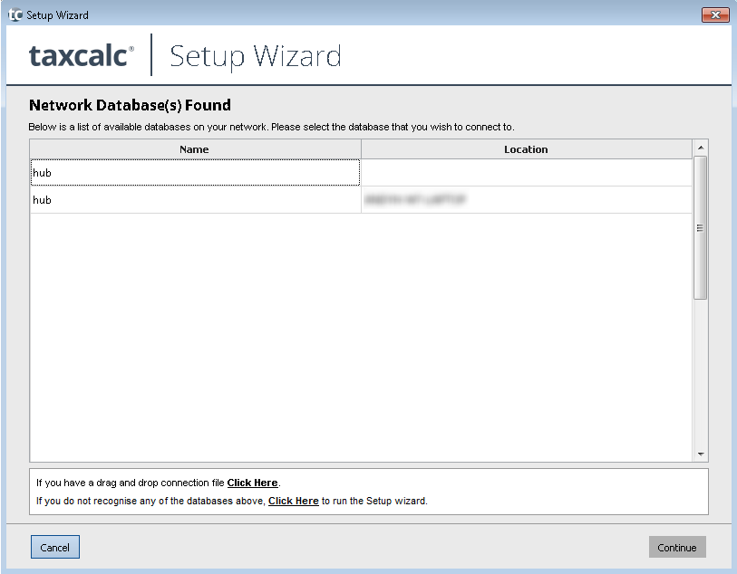Switching Databases within TaxCalc - Knowledge Base - TaxCalc